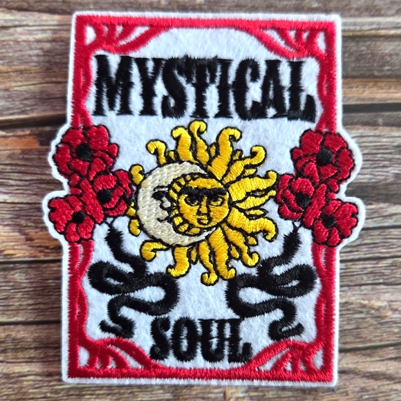 Accessories | Mystical Soul Tarot Witchy Sun Moon Snake Iron On Patch ...